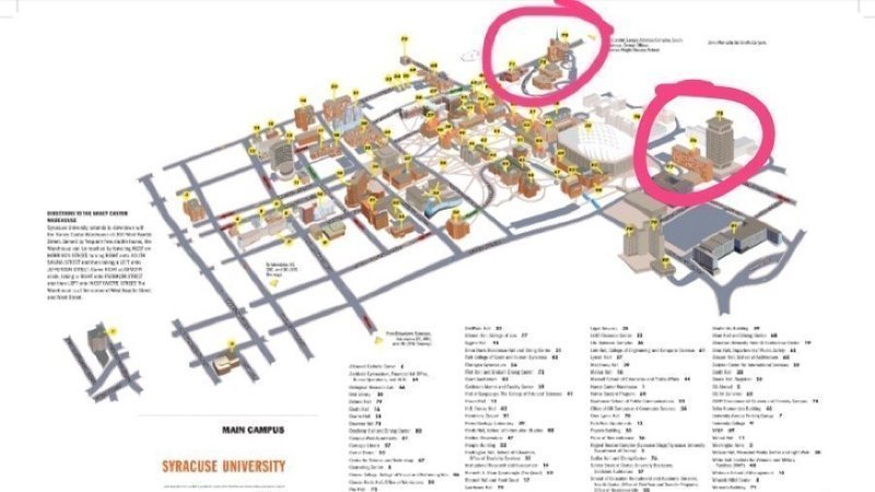 Syracuse University Map