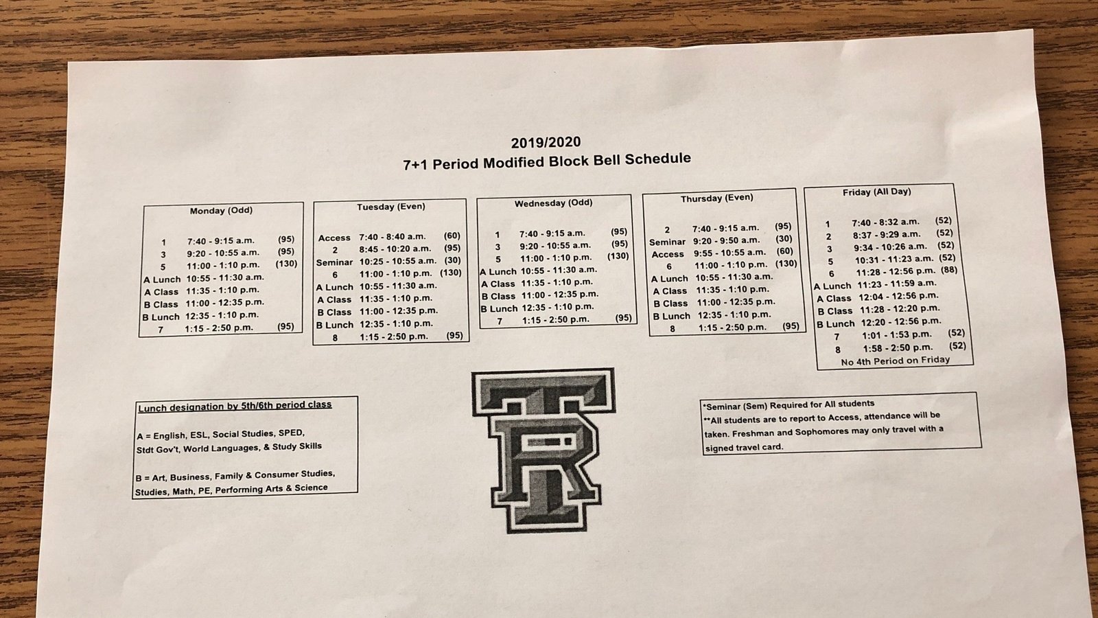 Petition · Change the TRHS 2019-2020 schedule - United States · Change.org