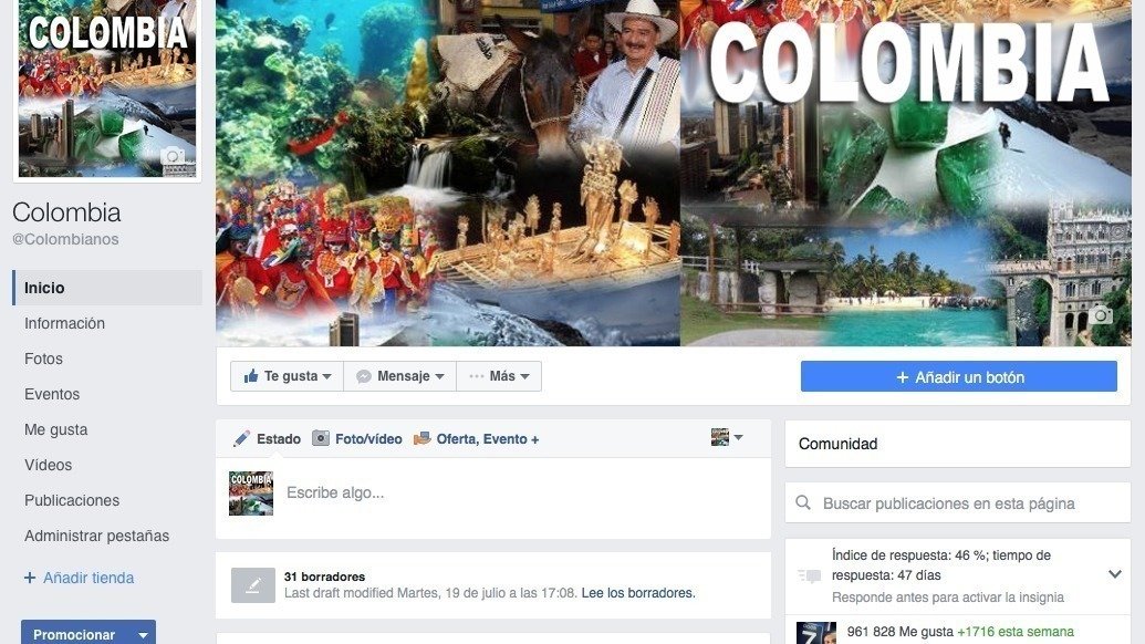 Petición · Que la página de FACEBOOK COLOMBIA vuelva a ser publicada ...