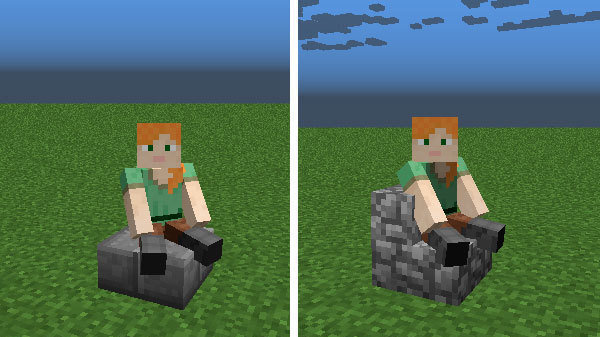 Petición · Sit in Minecraft, Minecraft must add a new mechanics to sit ...