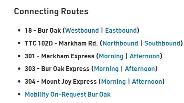 Petition · Enhance Connection: Improve Transit Link Between YRT #18 and ...