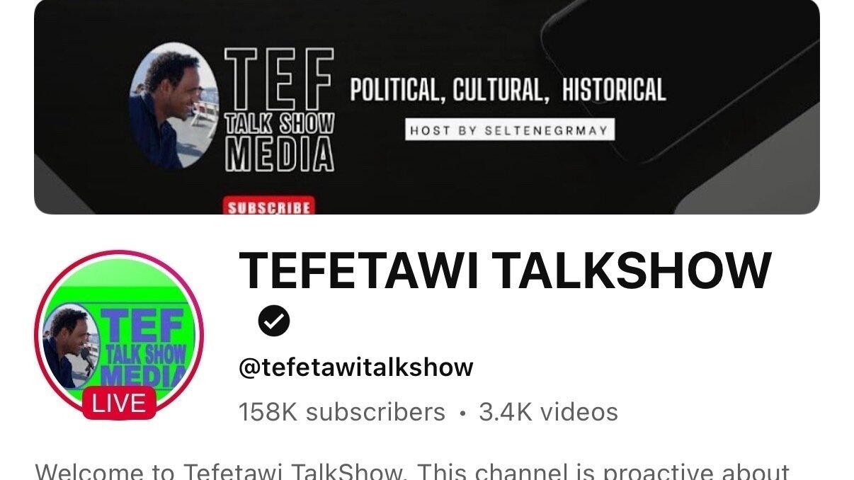 Petition · Petition to Shut Down YouTube Channel “Tefetawi TalkShow ...