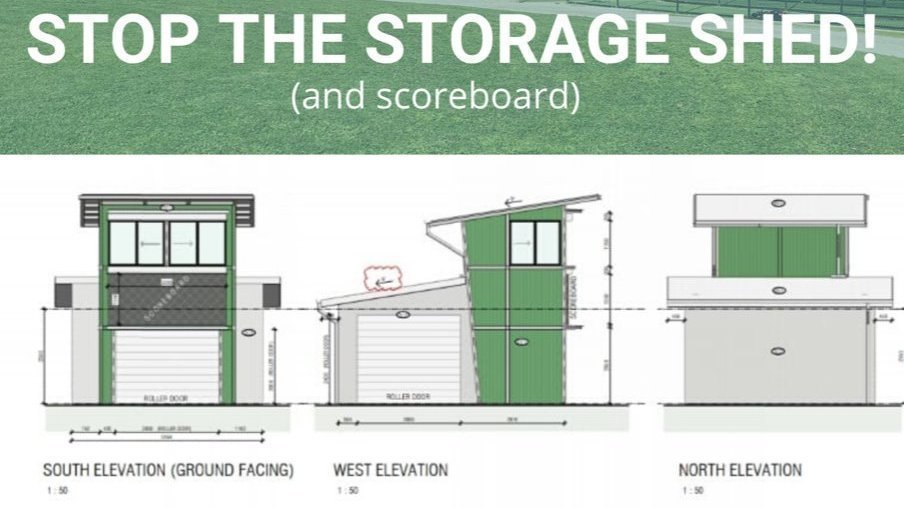 Petition · Save Gillon Oval from 5 . 2m high storage shed / scoreboard ...