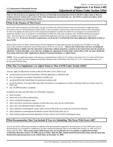 Petition · Reinstate the 245-I form - Washington, United States ...