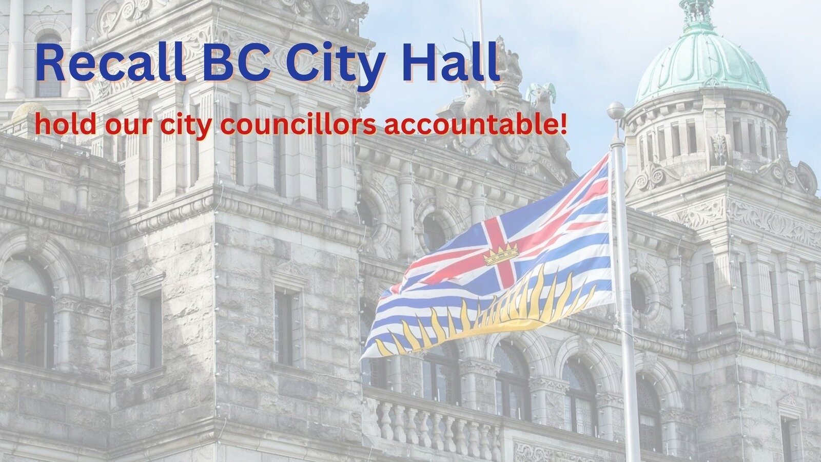 Petition · Extend Recall Legislation to Municipal Politicians in ...