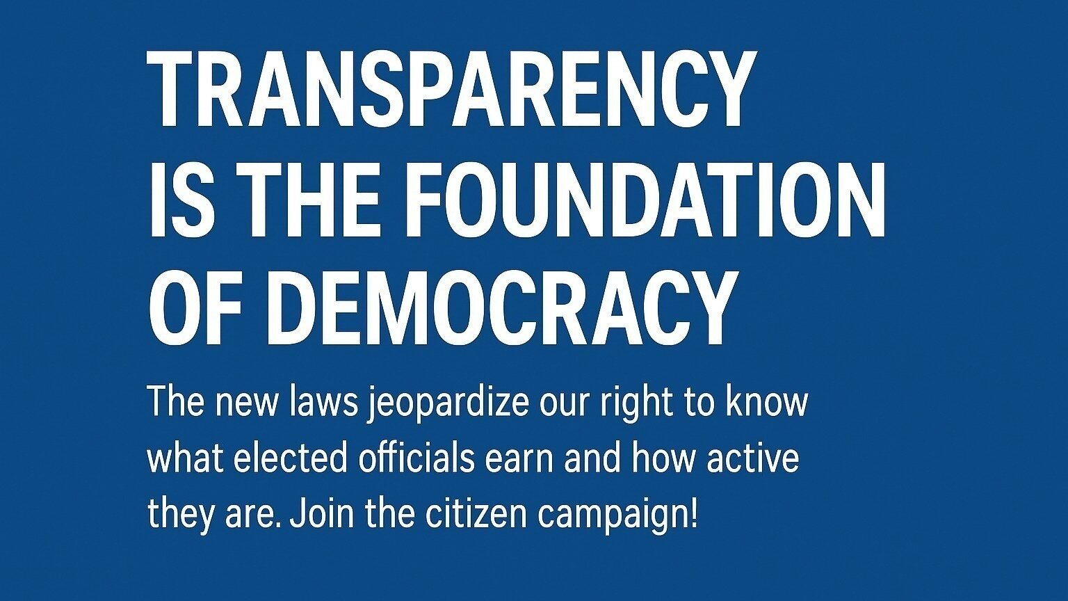Petition · Demand Transparency in Political Proceedings - Österreich ...