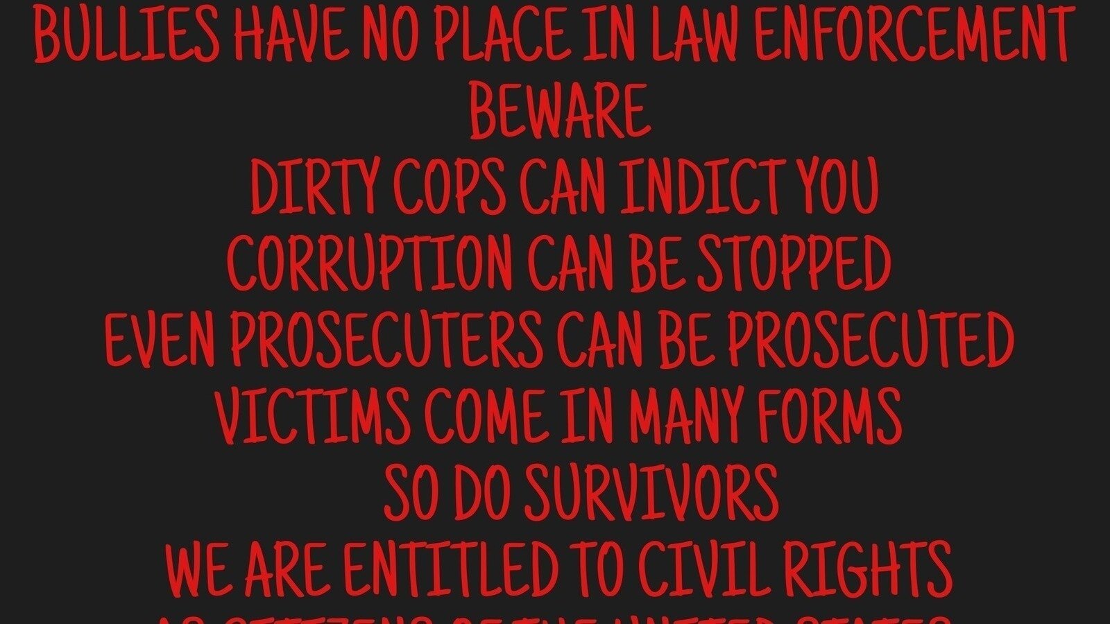 Petition · STOP CORRUPTION IN OUR COUNTIES LAW ENFORCEMENT AND JUDICIAL ...