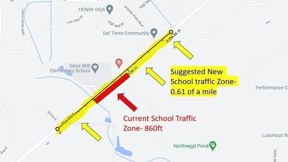 Petition · Expanded school TRAFFIC zone- Gene Witt Elementary- Rye RD ...