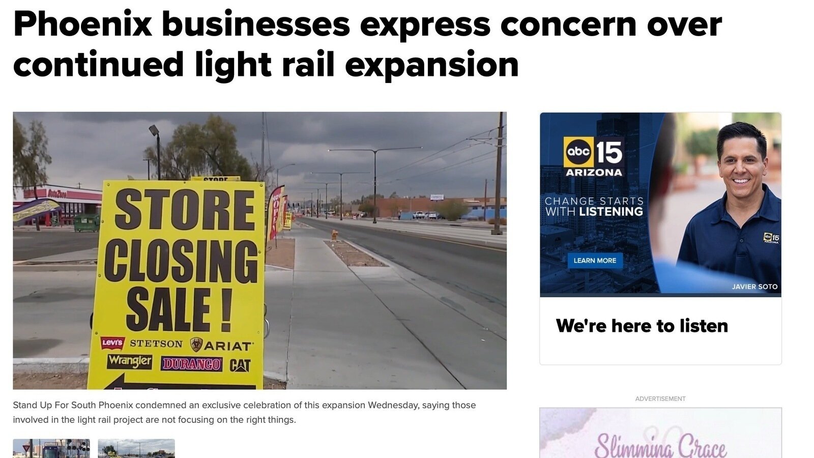 Petition update · ABC Channel 15 Runs Story on Stand Up for South ...