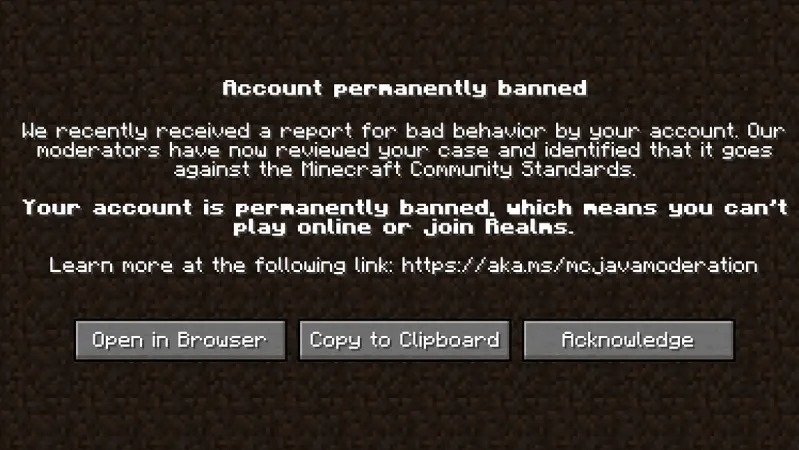 Petition · Remove Minecraft Banning on Java Edition and Bedrock Edition ...