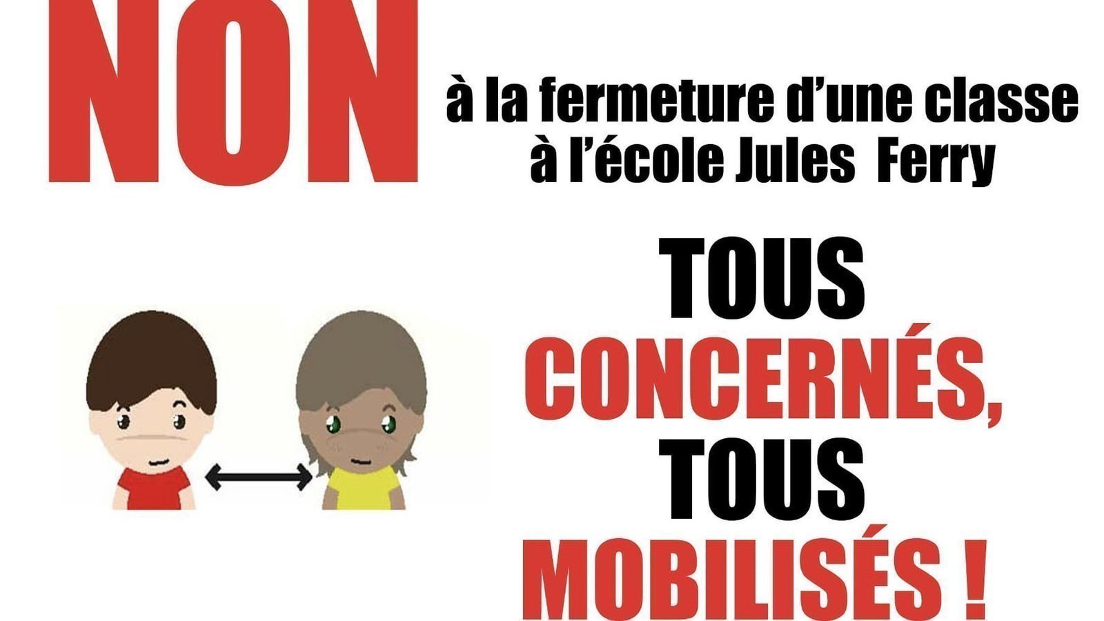 Pétition · NON A LA FERMETURE DE CLASSE POST-RENTREE, ELEMENTAIRE JULES ...