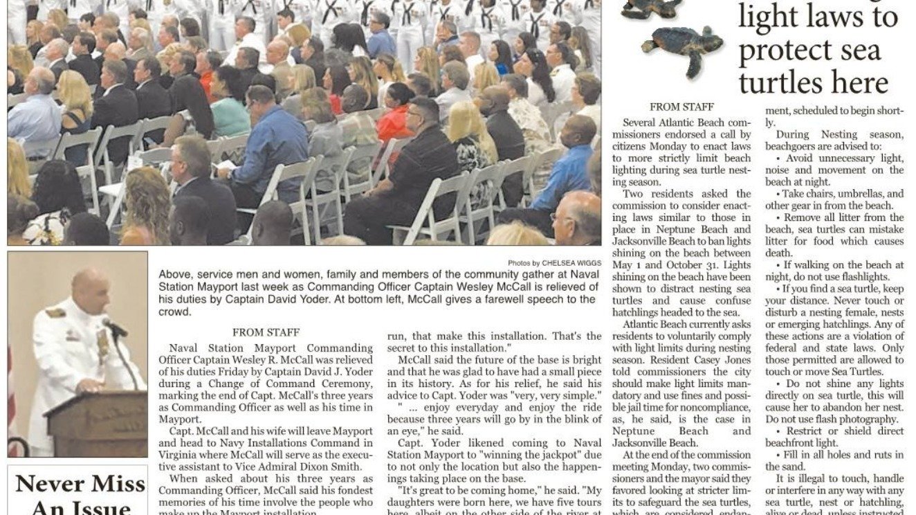 Petition update · Sea-Turtle petition in the local Newspaper · Change ...