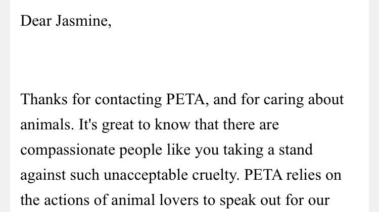 Petition update · PETA · Change.org · Change.org