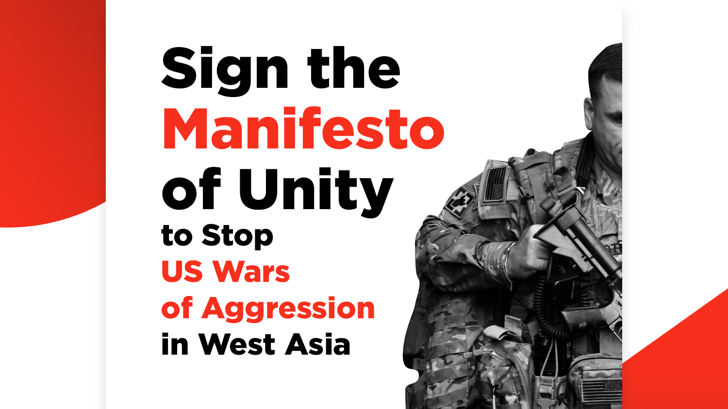Petition · Manifesto of Unity to Stop US Wars of Aggression in West ...