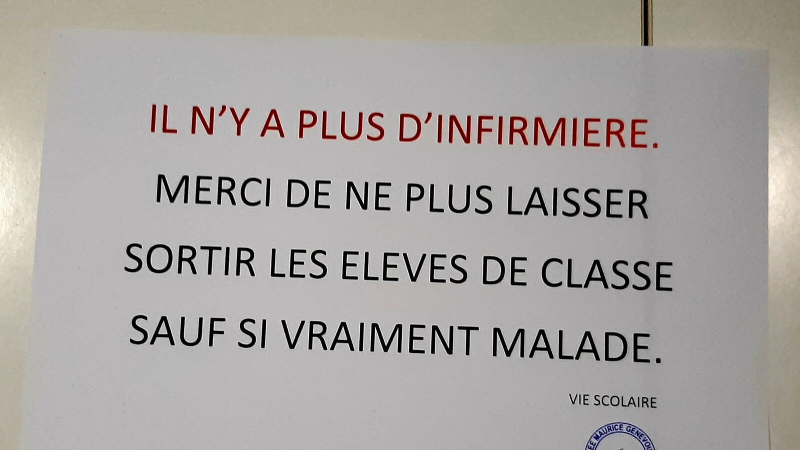 Pétition · Pas de collège-lycée sans infirmerie ! - Montrouge, France ...