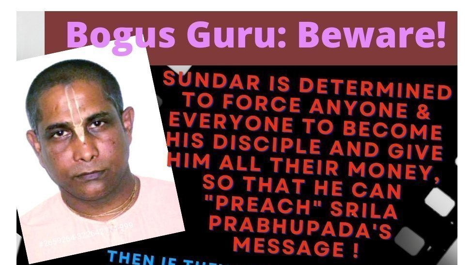 Petition · Bogus Guru Sundar Gopal (Singapore): "I too was bullied ...