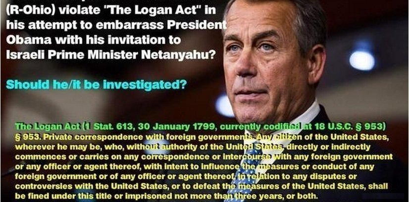 Petition · Arrest and Try John Boehner for Violating the Logan Act ...