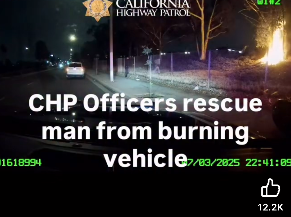 Petition update · CHP acts fast with vehicle on fire · Change.org ...