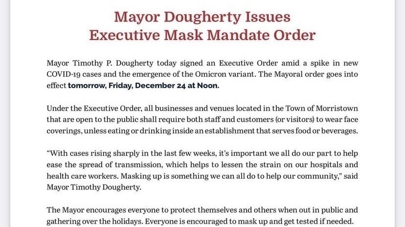 Petition · Stop the Latest Mask Mandate in Morristown, NJ - United ...
