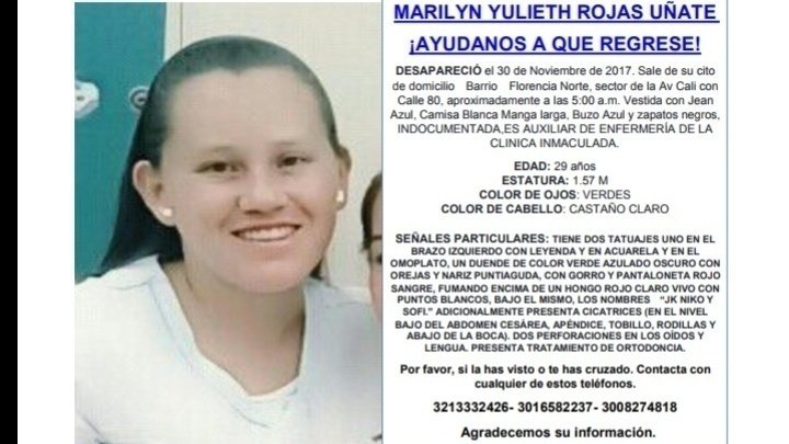 Petición · Investiguen la desaparición de Marilyn Rojas #NiUnaMenos ...
