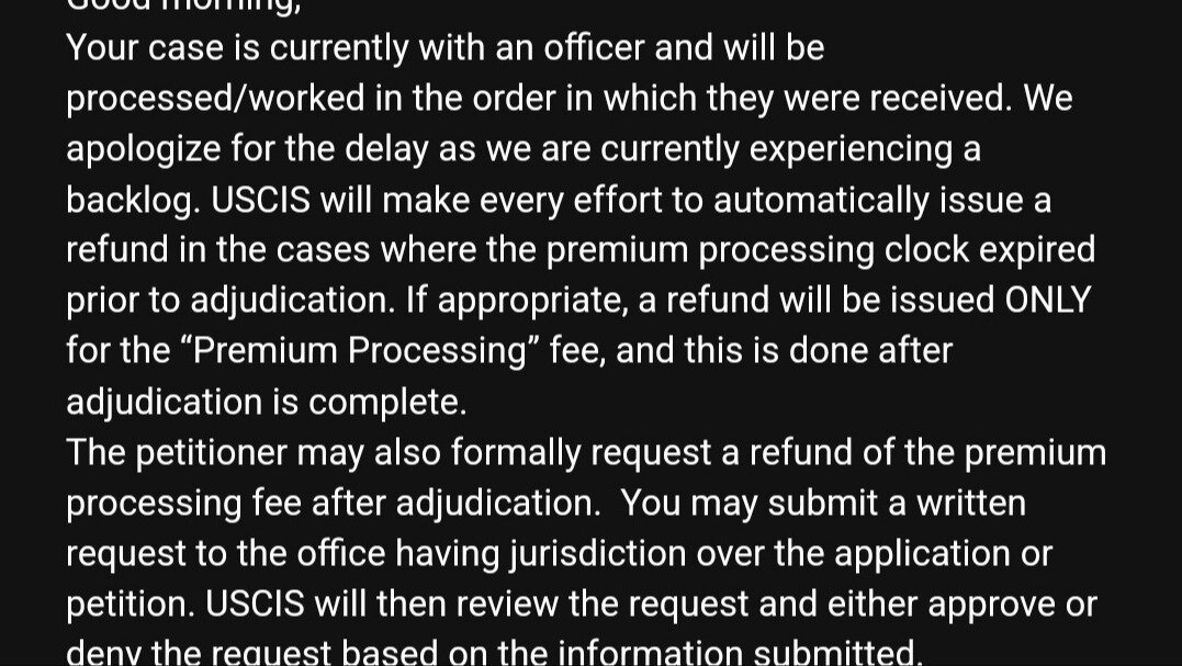 Petition · USCIS Nebraska Service Center Must Process Delayed Premium ...