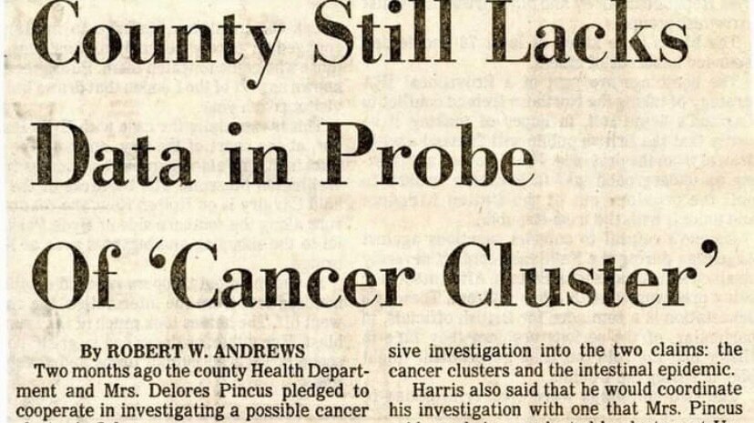 Petition · Demand Investigation of Cancer Clusters and Toxic Waste ...