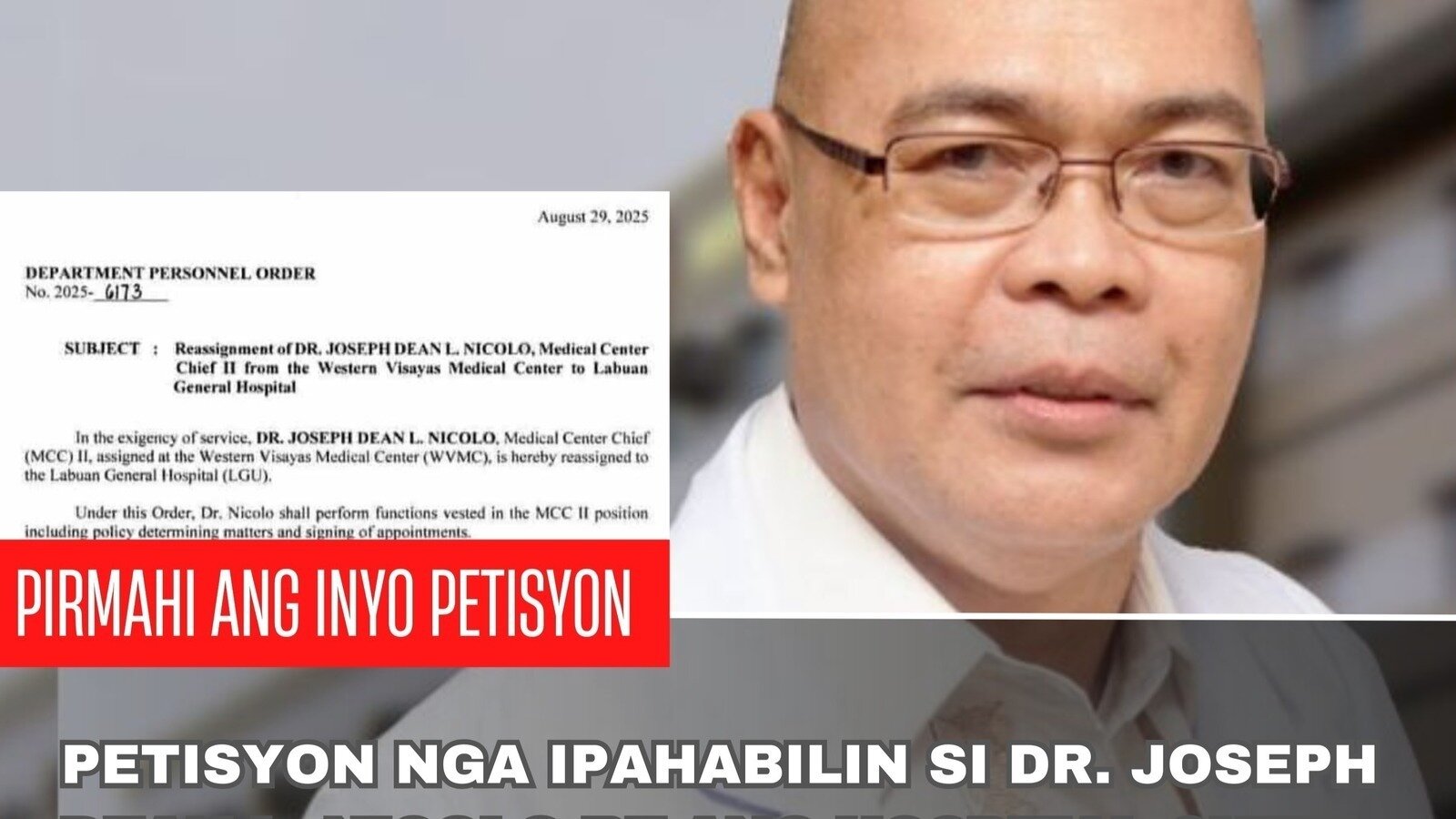Petition · I'm one with Dr. Joseph Dean L. Nicolo in his Fight Against ...