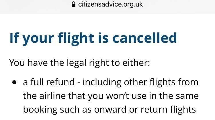 Petition · Full Refund for passengers whose flights were cancelled by ...