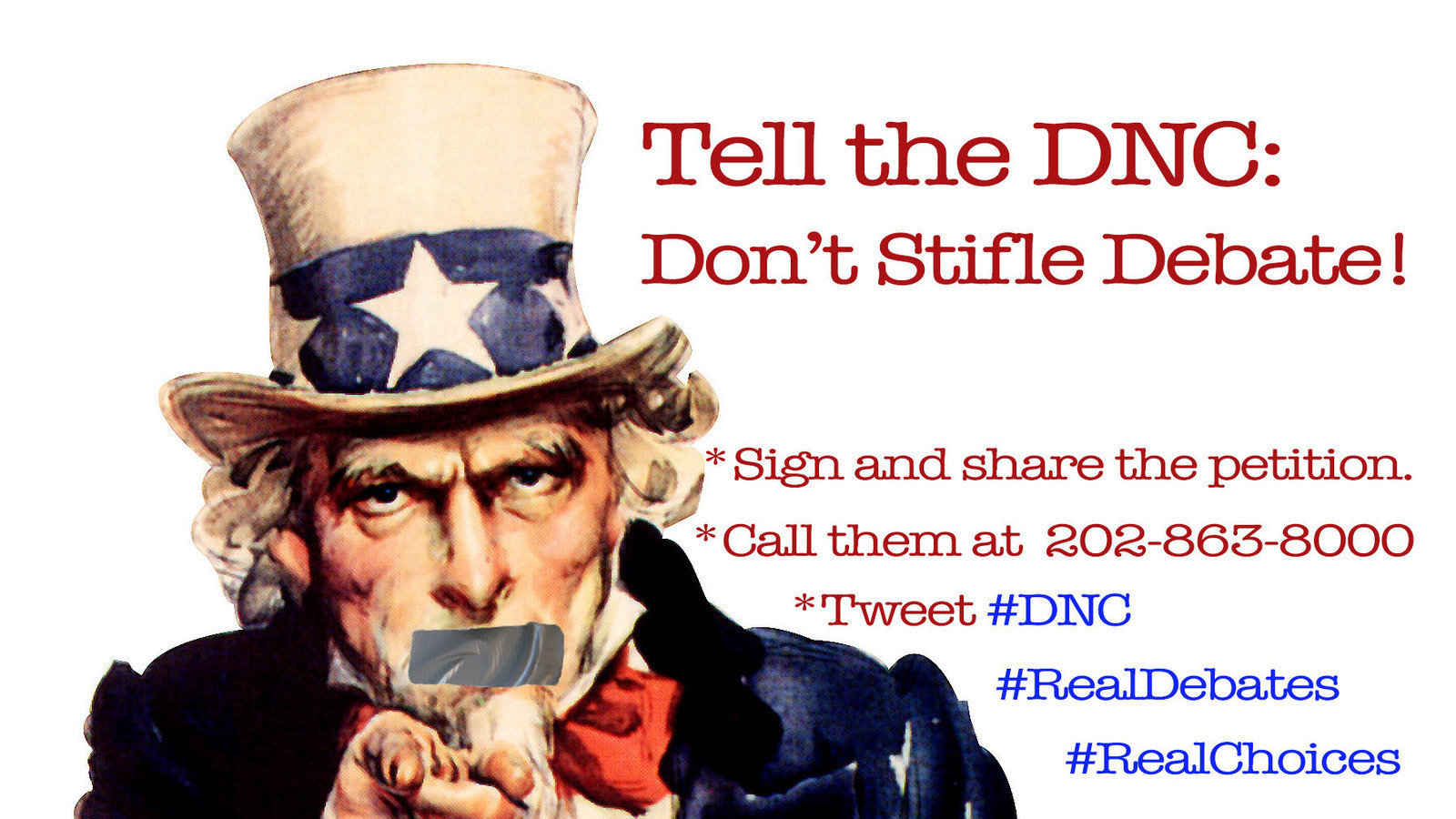 Petition · Hold more primary debates with neutral moderators and NO ...