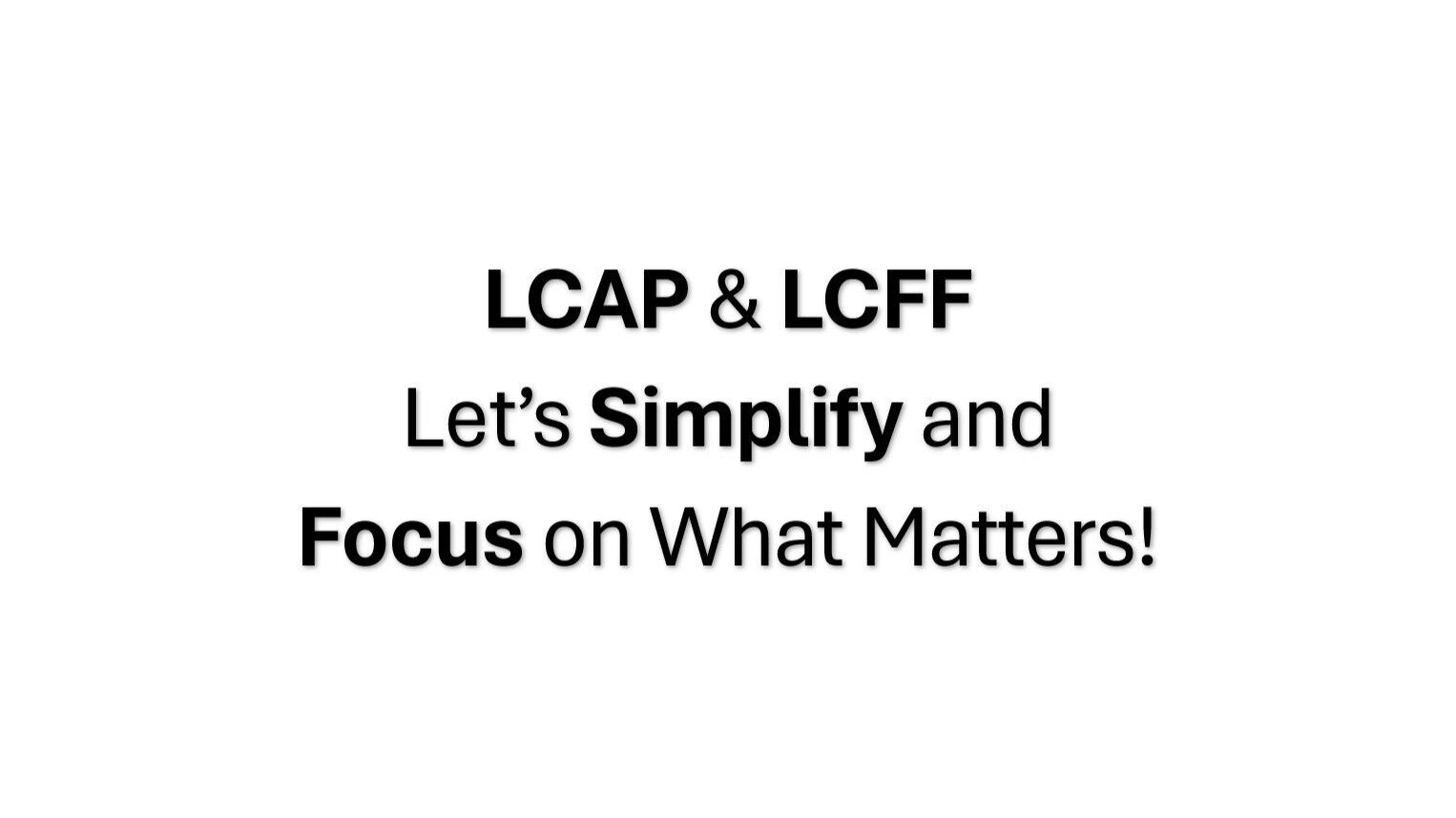 Petition update · My Take on LCAP Advisory Meetings, Suggestions for ...