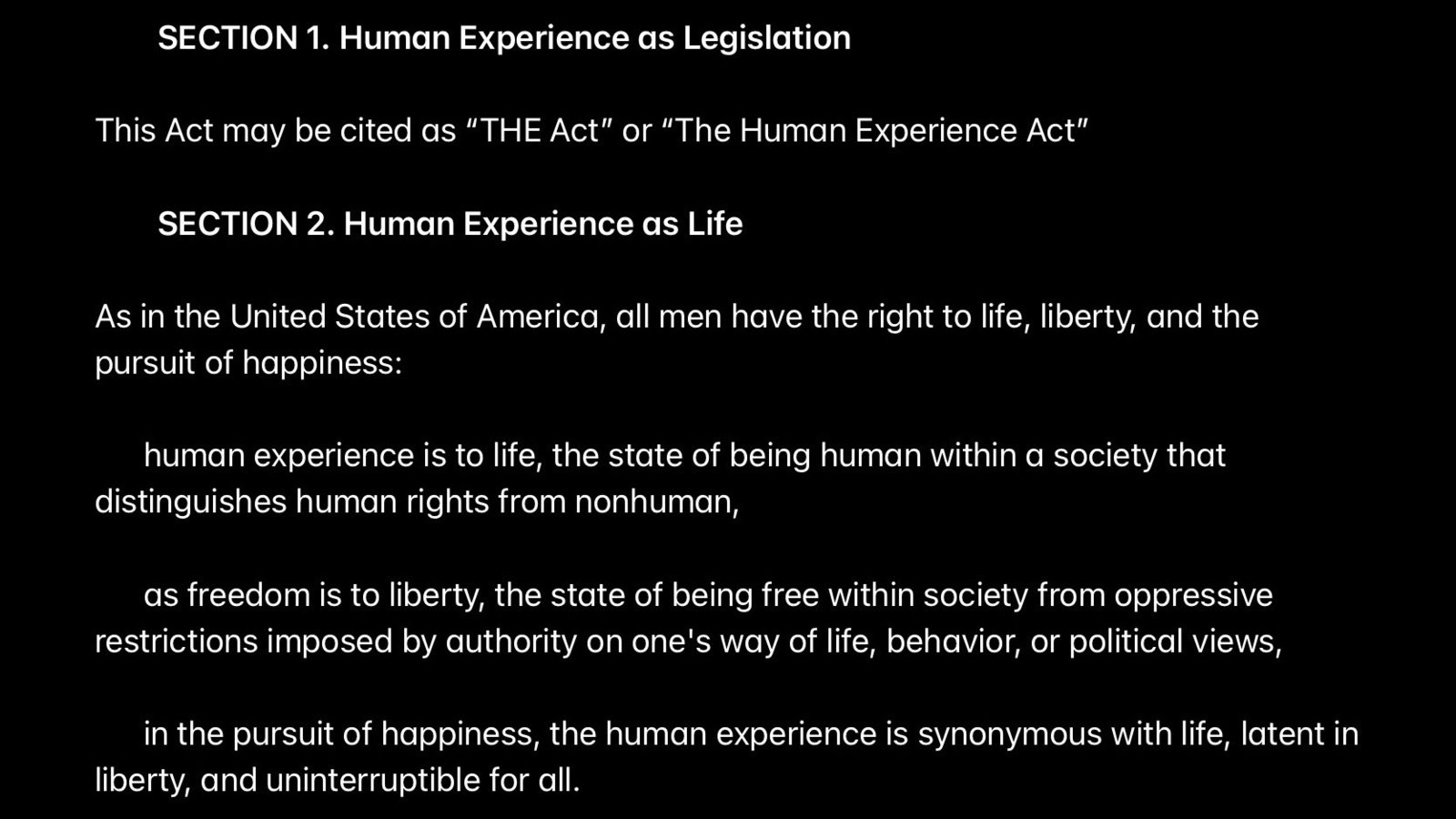 Petition · Claim the Human Experience: All Humans Deserve Better ...