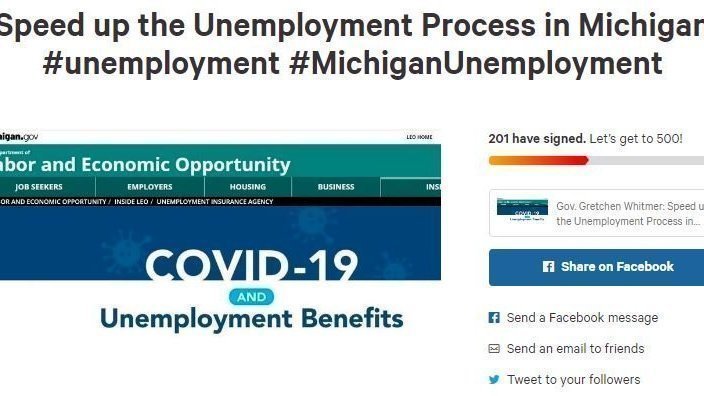 Petition · Speed up the Unemployment Process in Michigan #unemployment ...