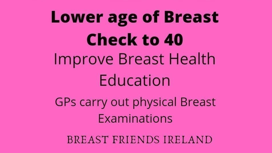 Petition · Lower Age of Breast Screening to 40 - Ireland · Change.org