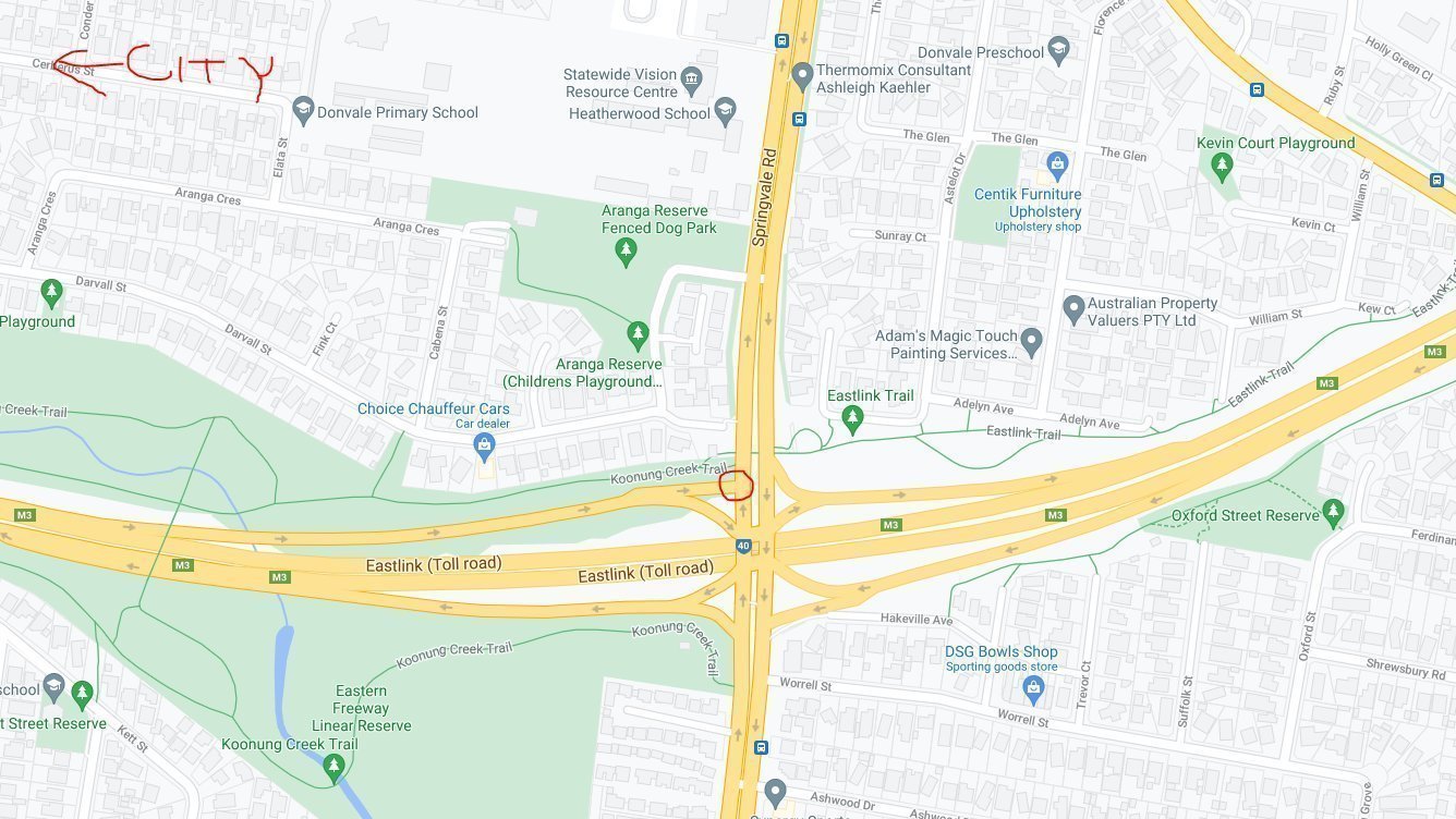 Petition · Traffic light for Eastern Freeway Springvale Rd offramp ...