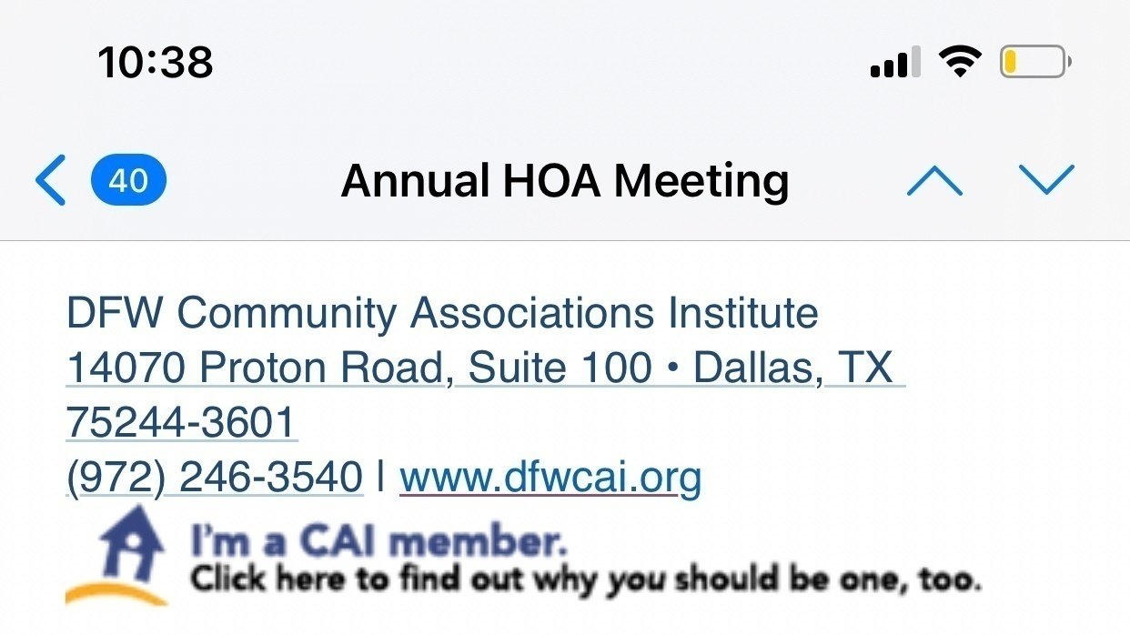 Petition · Hold Annual HOA Meeting of Frisco Heights HOA - United ...