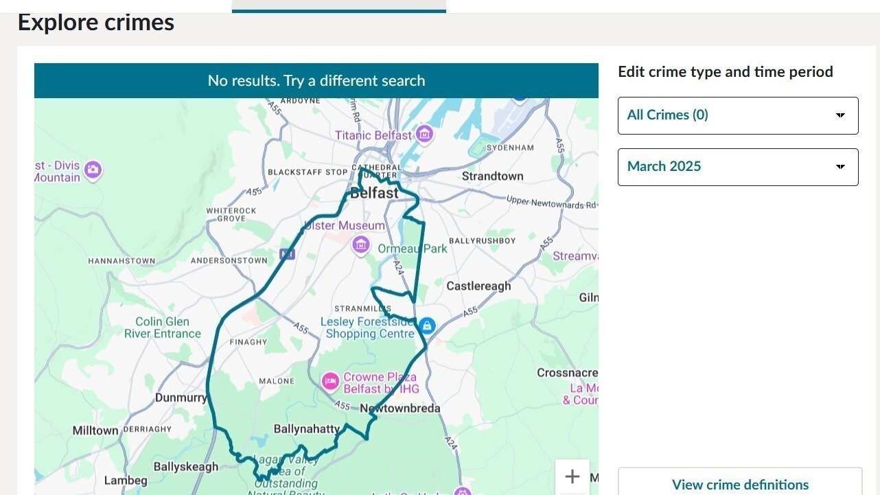 Petition · Update Northern Ireland Police Crime Map - Belfast, United ...