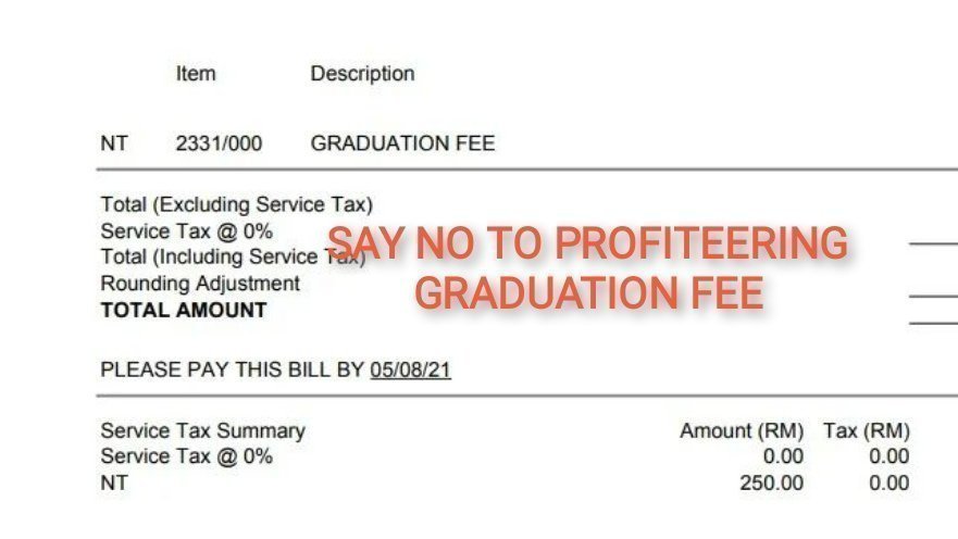 Petition · Profiteering Graduation Fee for non-physical graduation ...