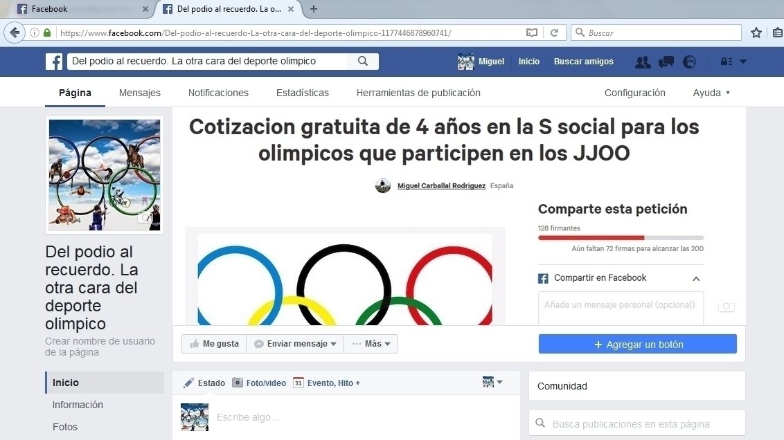 Petition update · Pagina Facebook "DEL PODIO AL RECUERDO" · Change.org ...