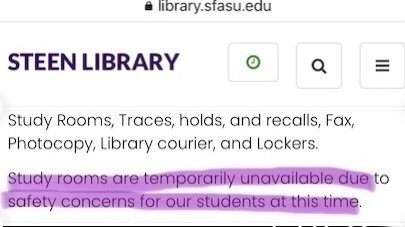 Petition · Bring Back SFA Steen Library Study Rooms - United States ...