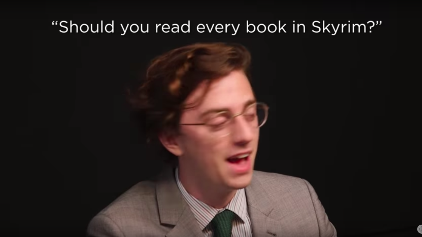 Petition · Brian David Gilbert read all 337 books in Skyrim. Let's make ...