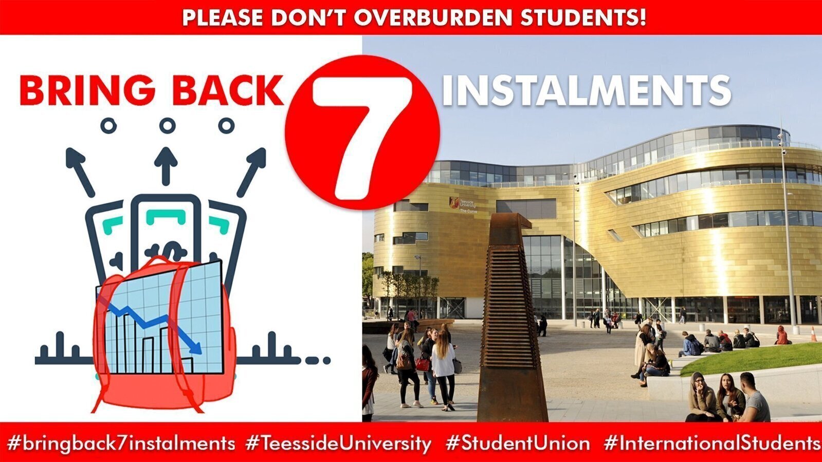 Petition · Bring back 7-Installment plan (Teesside University) - United ...