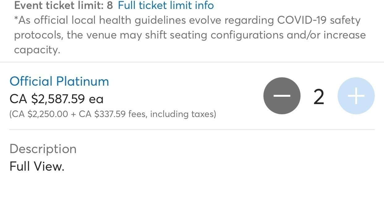 Petition · Prohibit Ticketmaster from Price Gouging - Canada · Change.org