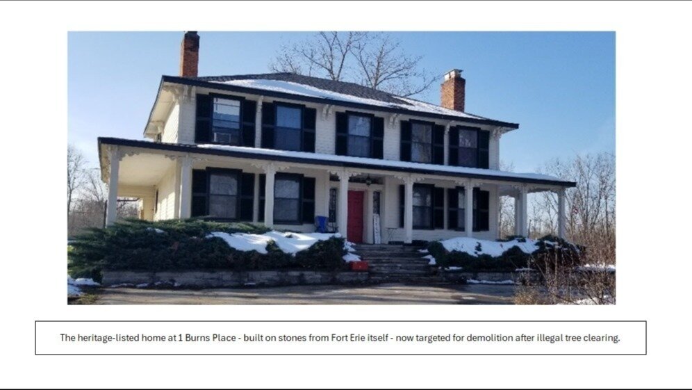 Petition · 🛑 Stop the Destruction of 1 Burns Place, Fort Erie - Fort ...
