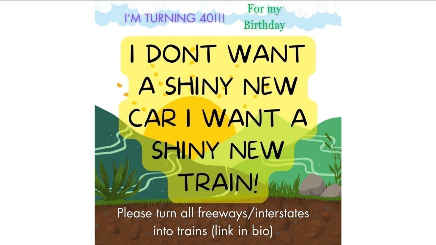 Petition · Petition to Replace All Freeways/Interstates With Trains ...