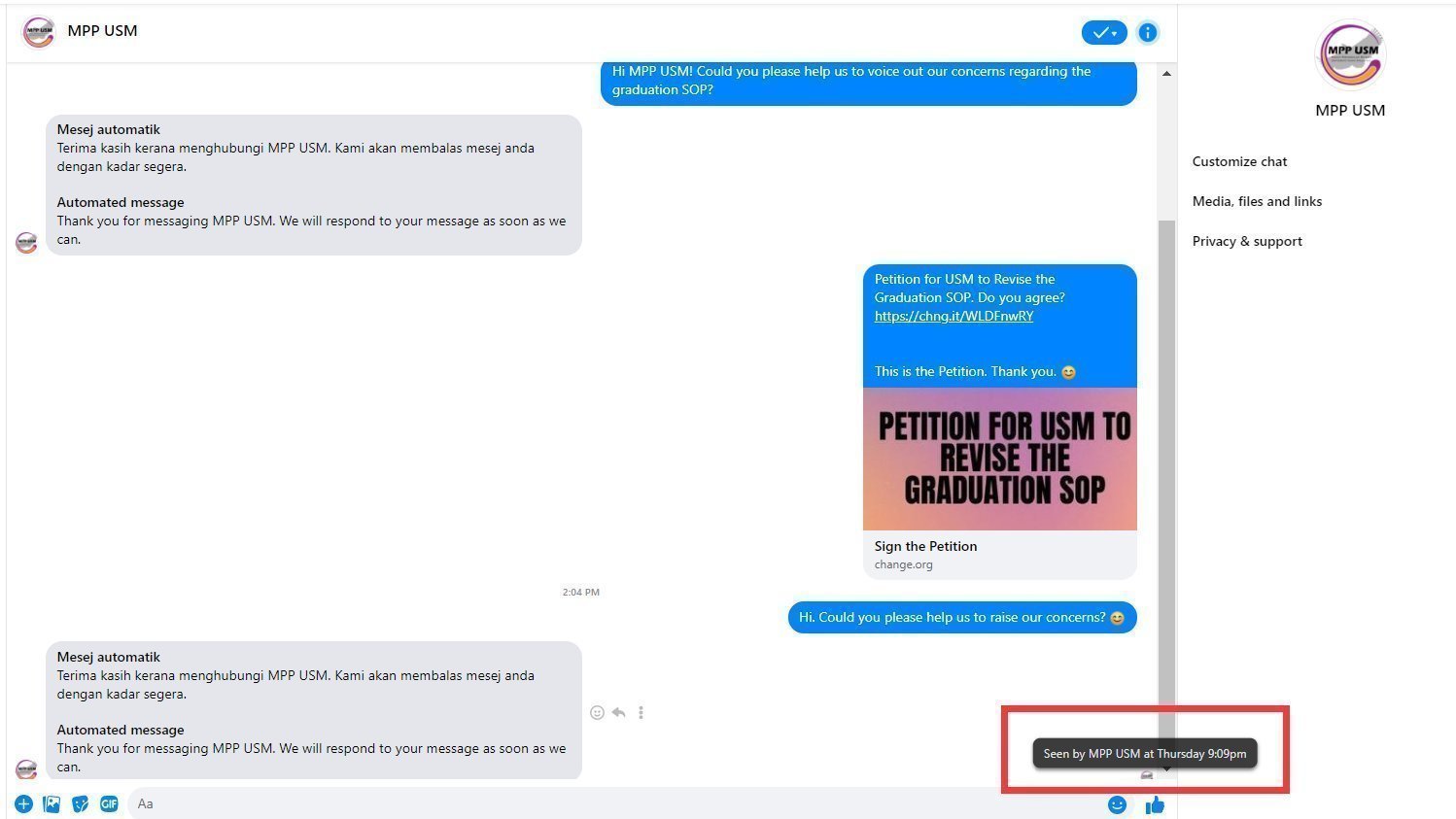 Petition update · Update: MPP & New Requests · Change.org