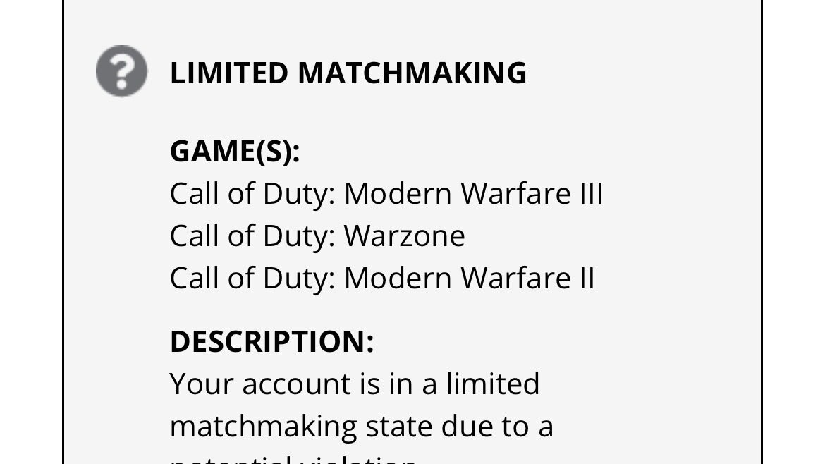Petition · Eliminate the Shadow Ban Loop System from Call of Duty ...