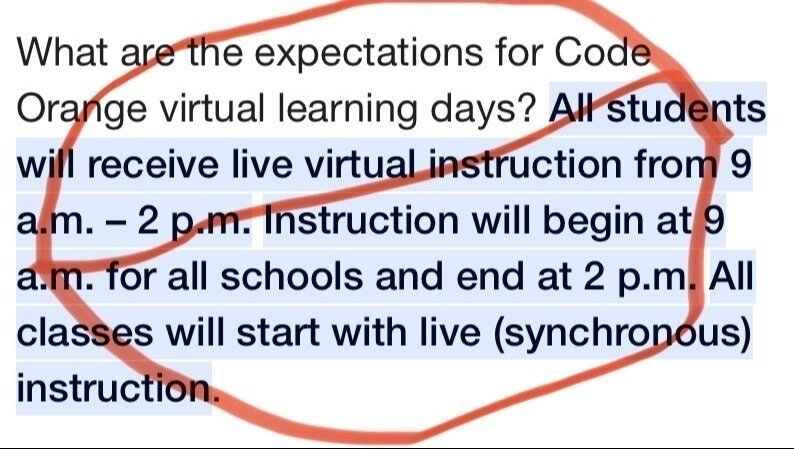 Petition · Remove or revert code orange policies. We need our snow days ...