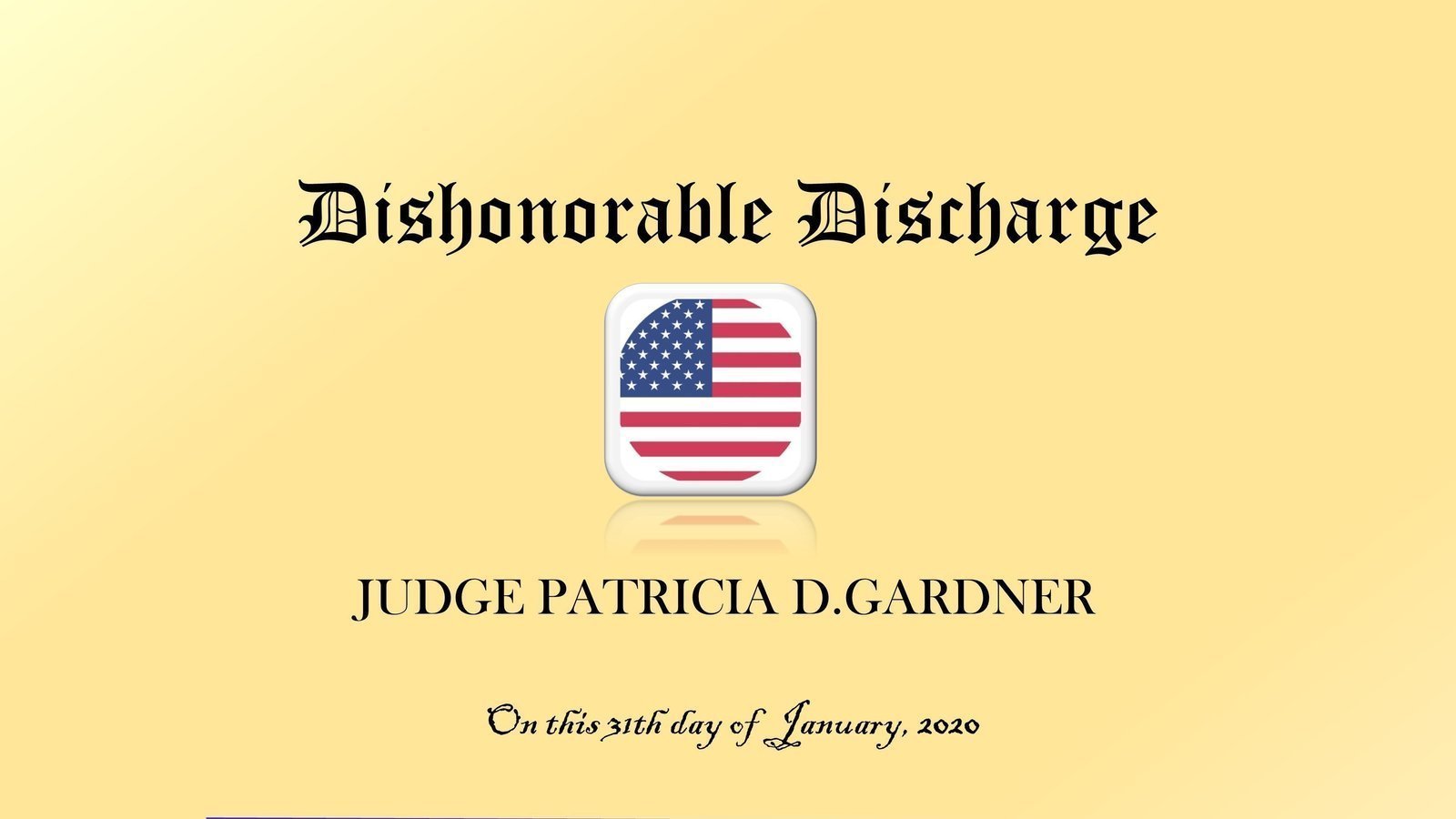 Petition · Remove dishonorable Judge Patricia Gardner off the bench in ...