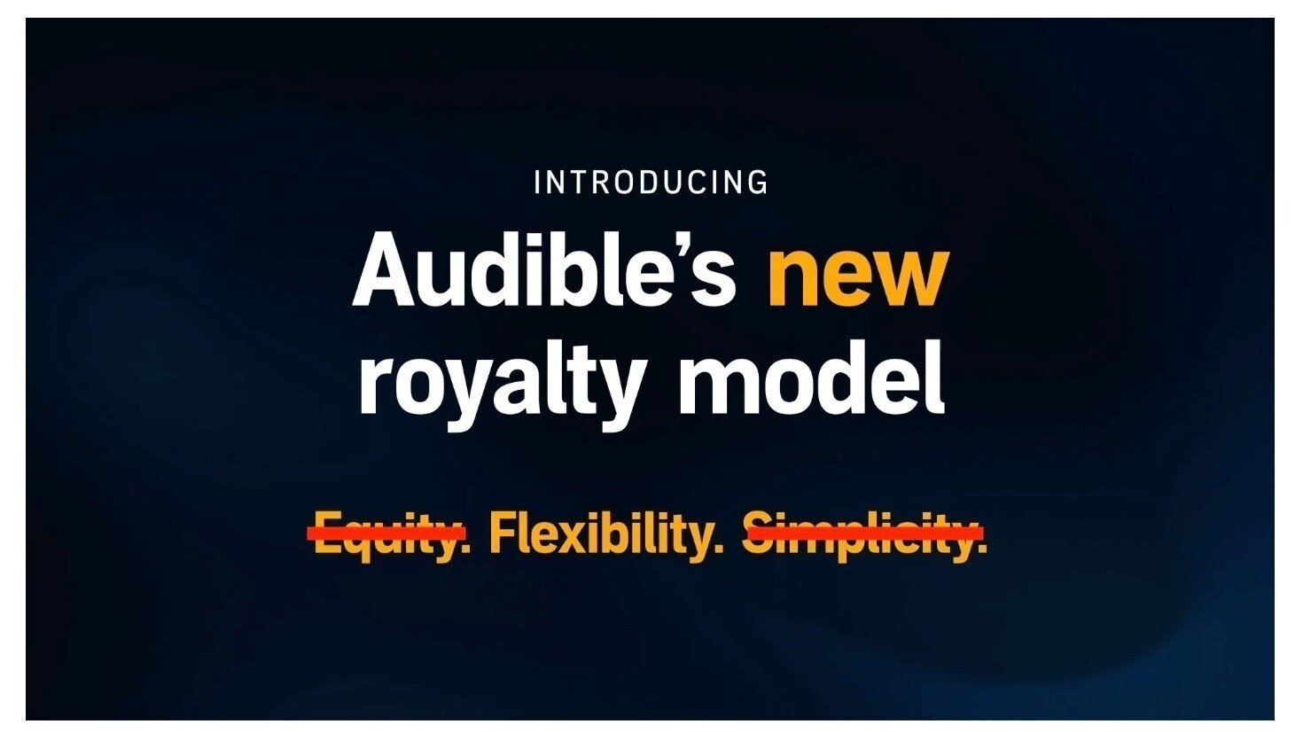 Petition · Convince Audible to revise its New Royalty Model - United ...