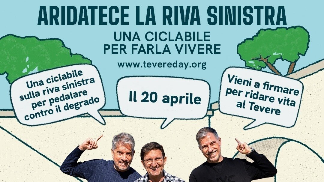 Petizione · Aridatece la riva sinistra. Una ciclabile per farla vivere ...